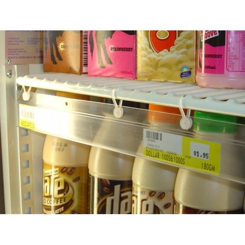 Clear Hanging Data Strip For Refrigeration