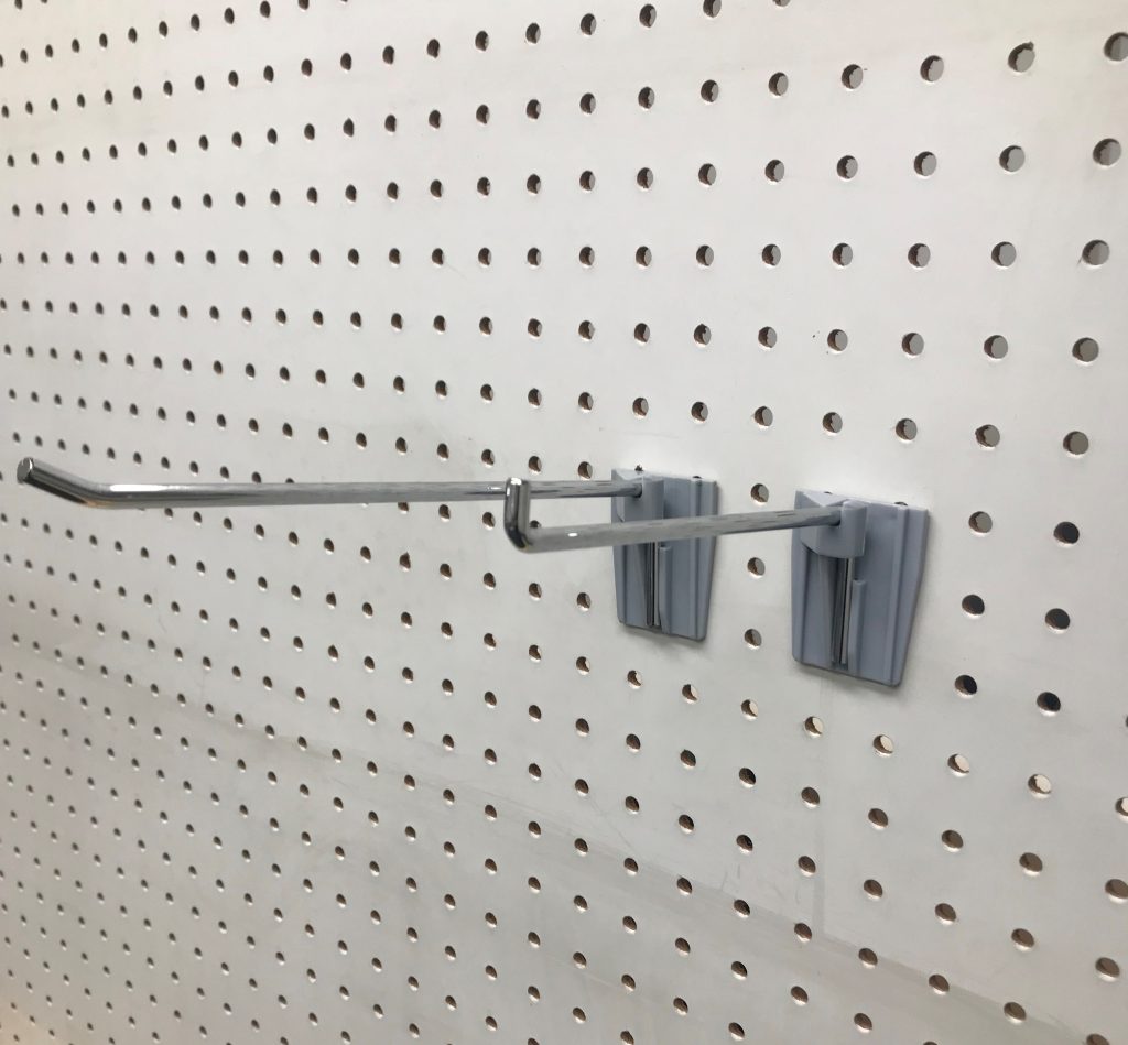 Fastback Single Prong Hooks - Chrome 100pcs