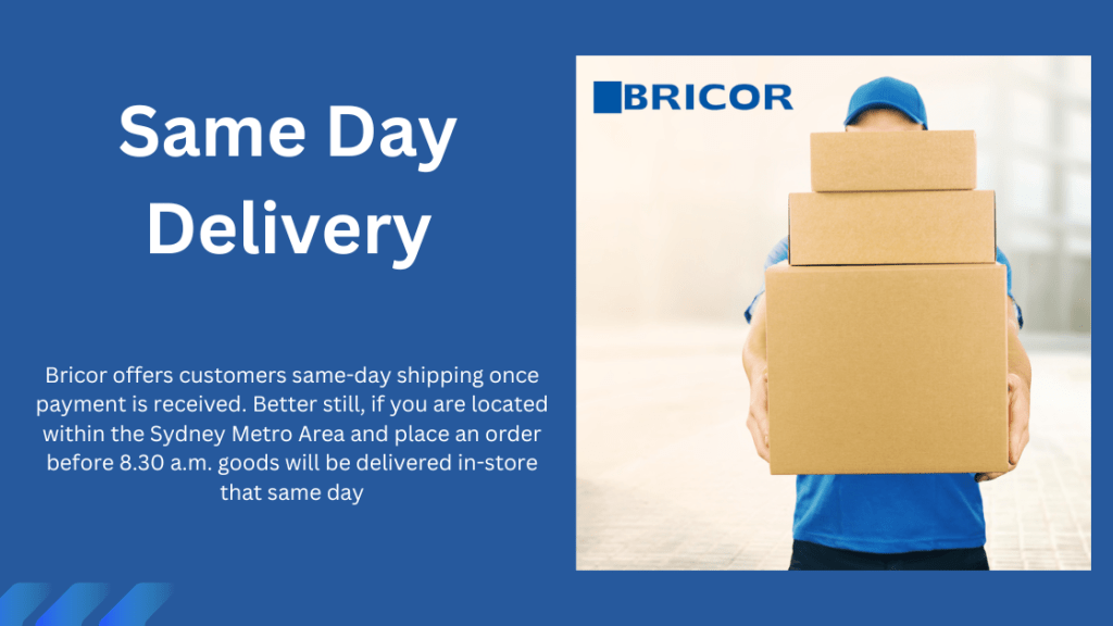 Same Day Shipping | Bricor